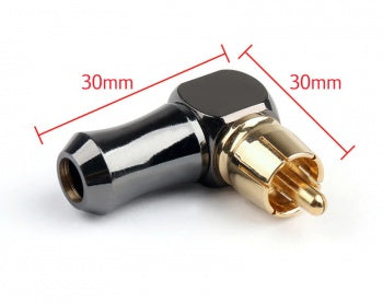 Right Angle RCA Phono Plugs - Solder Fit (Pair) – Analogue studio